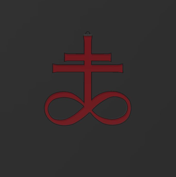 STL file TBOI Brimstone Symbol - Wall Decoration - 3D Printing・3D ...