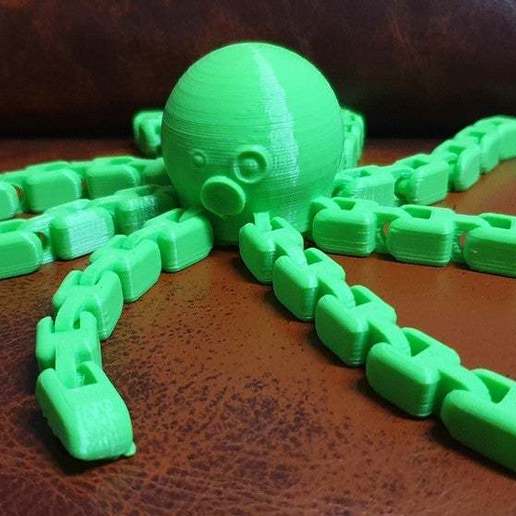 Download free OBJ file Flexible octopus / flexi octopus • Model to 3D ...