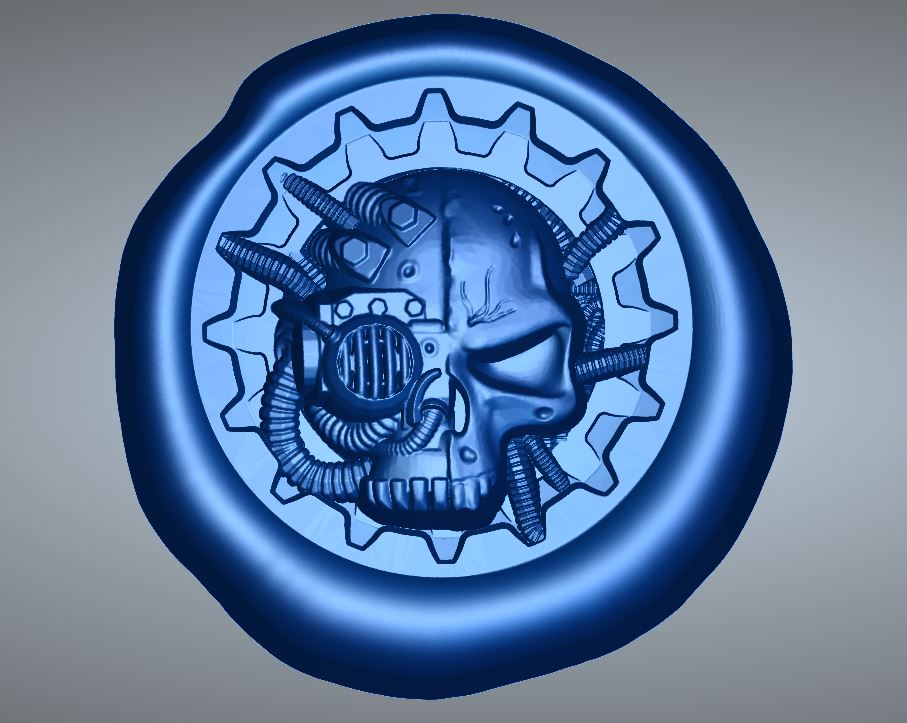STL file seal of purity Omnissiah or Deus Mechanicus・3D print model to ...