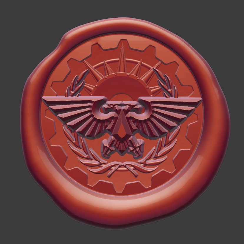STL file Purity seal for Imperial Guard 3D print model 🦭・3D printer ...