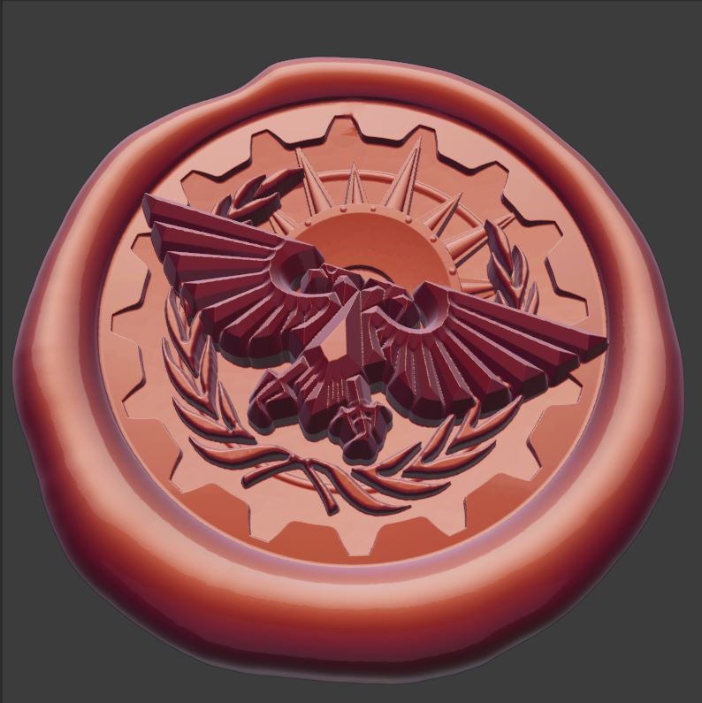STL file Purity seal for Imperial Guard 3D print model 🦭・3D printer ...
