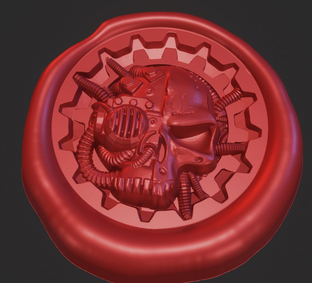 STL file seal of purity Omnissiah or Deus Mechanicus・3D print model to ...