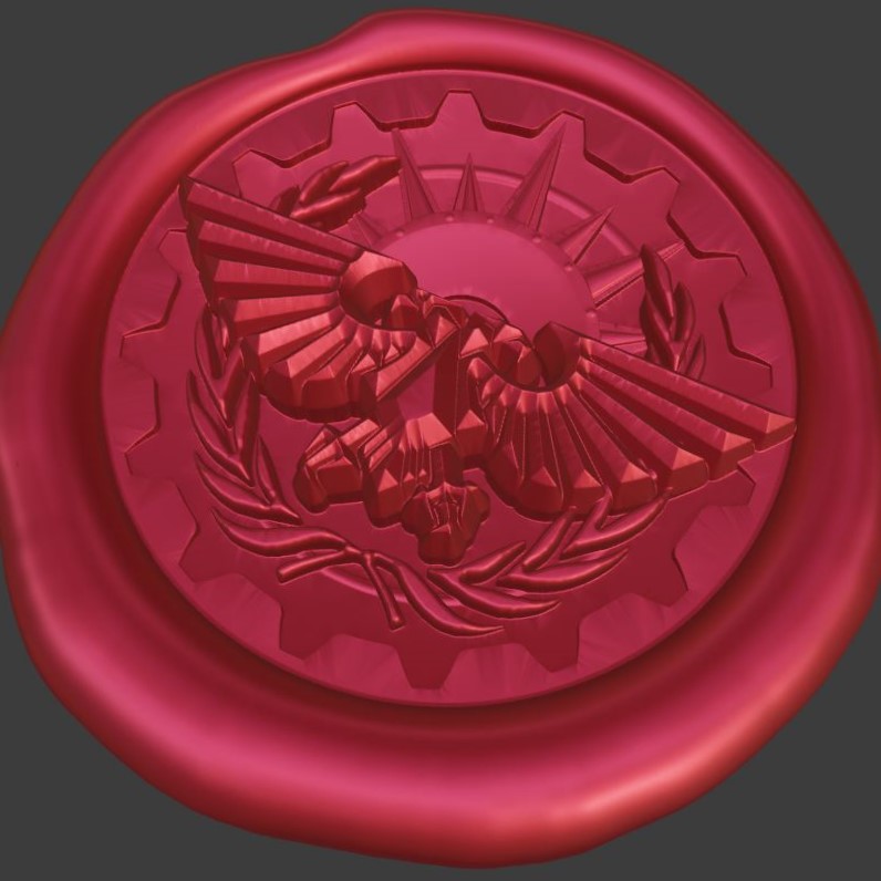 STL file Purity seal for Imperial Guard 3D print model 🦭・3D printer ...