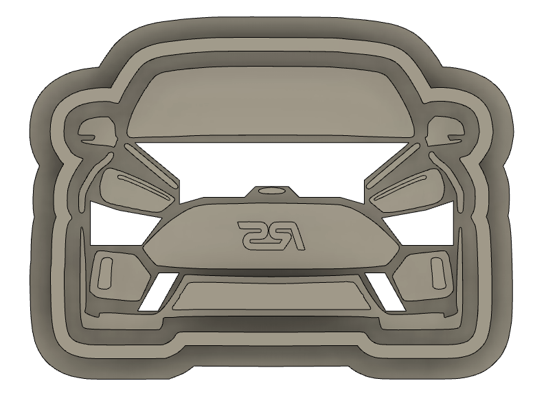 STL file Ford Focus RS Cookie/Clay Cutter・3D printing model to download ...