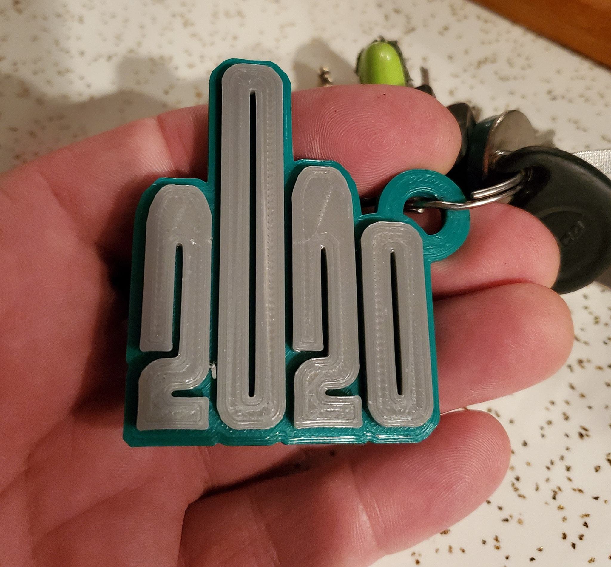 STL file 2020 Rude Keychain 🗝️・Model to download and 3D print・Cults
