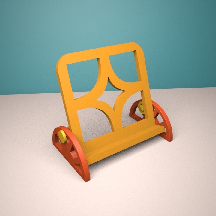 STL file 10" Portrait Tablet Holder (can hold with case)・3D printing ...