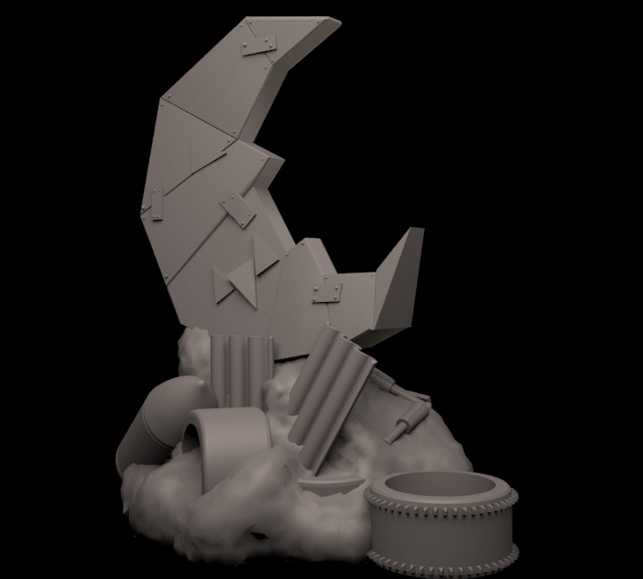 STL file The Bad Moon Icon・3D printable model to download・Cults