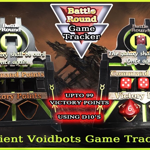 Download STL file Battle Round Tracker, New! 40k, 9th Edition ...