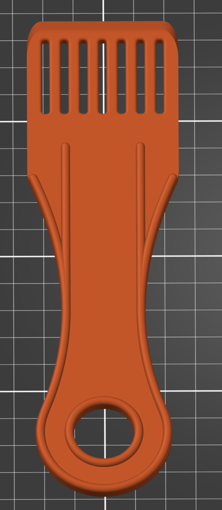 Free STL file Spatula with slots, rounded corners・3D printer design to ...