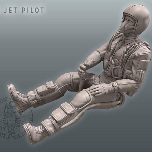 Download 3D model 3D Jet Pilot ・ Cults