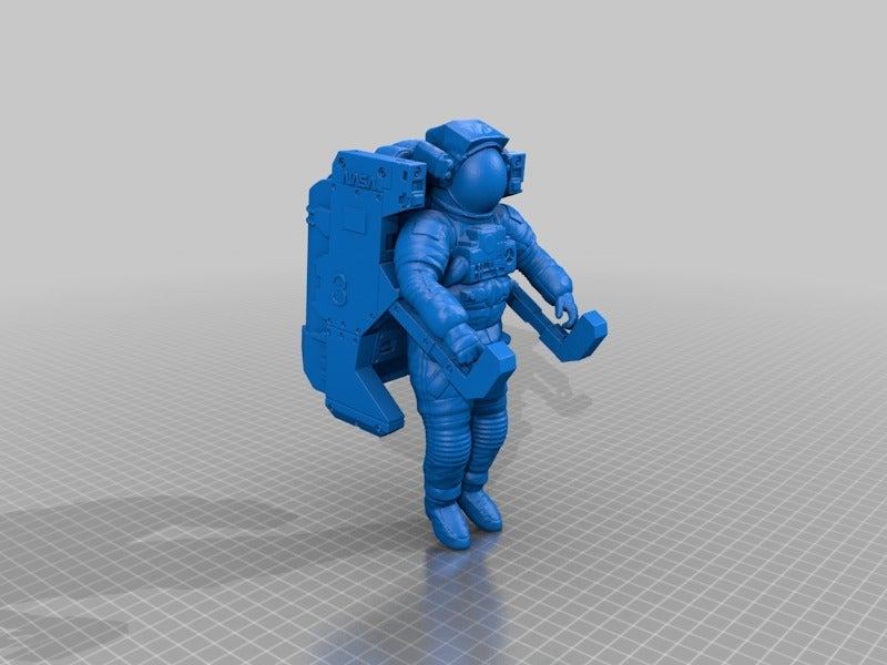 Free STL file NASA Astronaut With Manned Maneuvering Unit 🧑‍🚀・3D ...