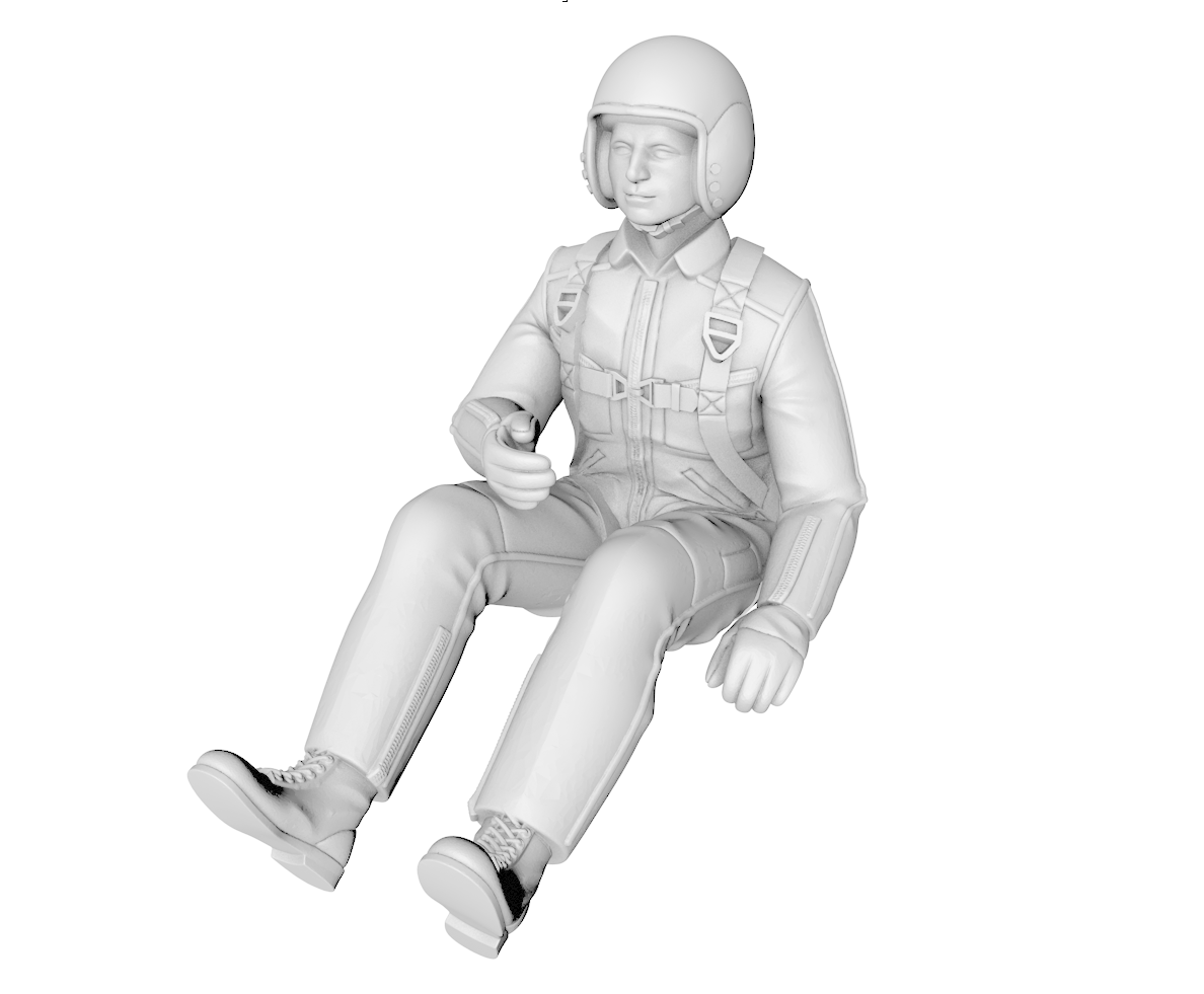 STL-Datei PILOT (1:6) 🧑‍ ️ kostenlos・3D-druckbare Vorlage zum ...