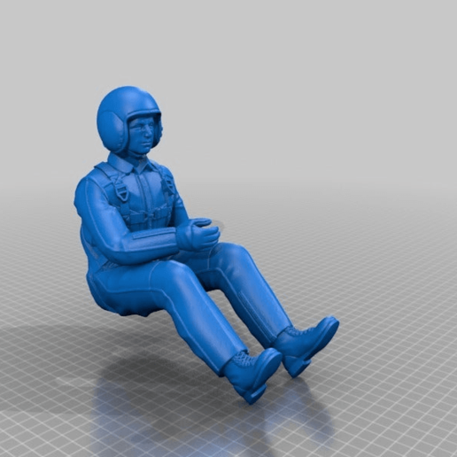 Download free STL file PILOT (1:6) • 3D printer design ・ Cults