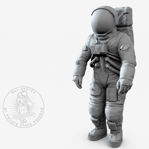 Download free STL file APOLLO A7-L Spacesuit (Study) • 3D print object ...