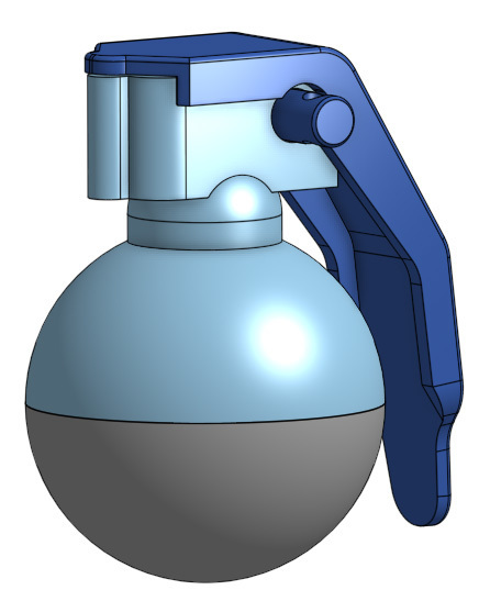 Free STL file Mini Grenade Keyring Holder・3D print design to download・Cults