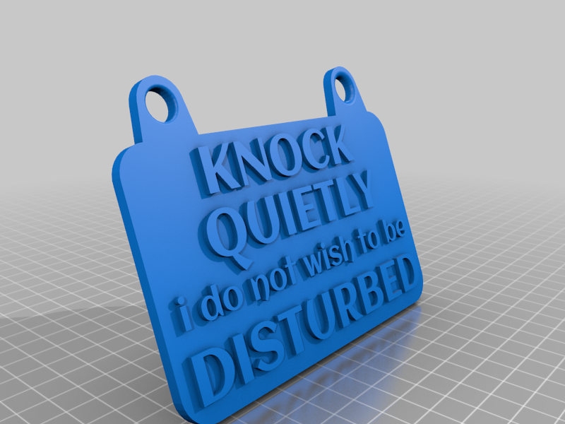 Free 3D file knock quietly・3D print object to download・Cults