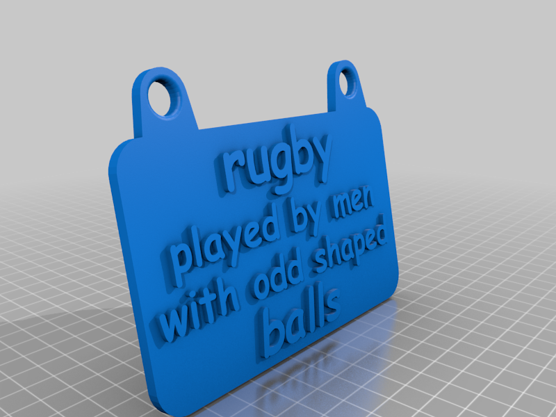 Fichier 3D gratuit rugby・Modèle imprimable en 3D à télécharger・Cults