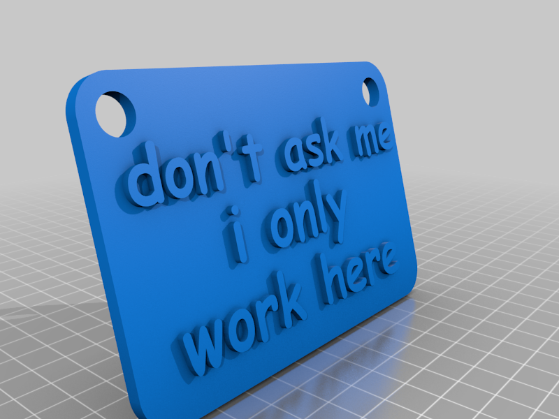 Free 3D file dont ask me・3D printable object to download・Cults