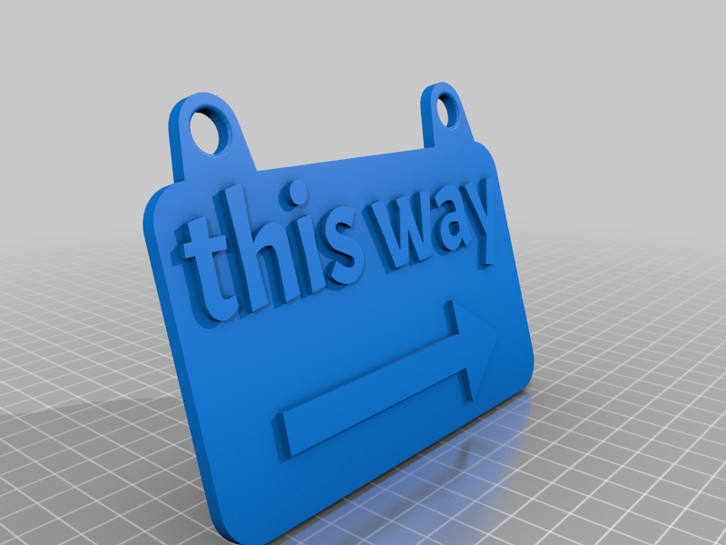 Free 3D file this way left/right・3D printer design to download・Cults