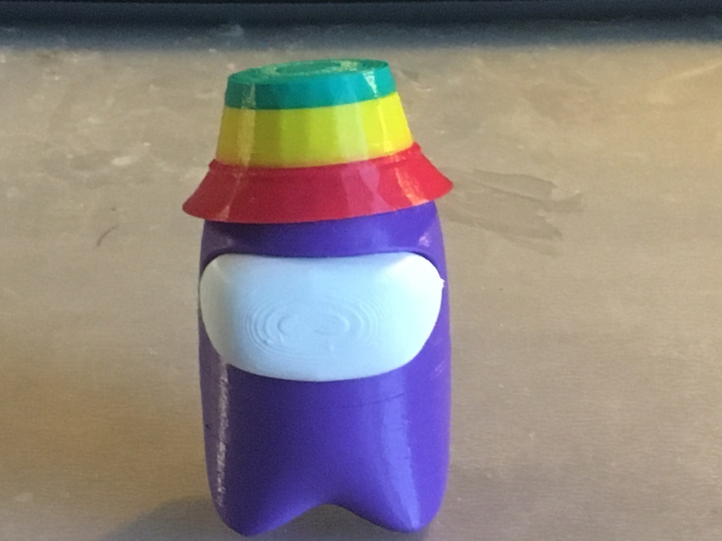 Free 3D file bucket hat for among us.・3D printing design to download・Cults