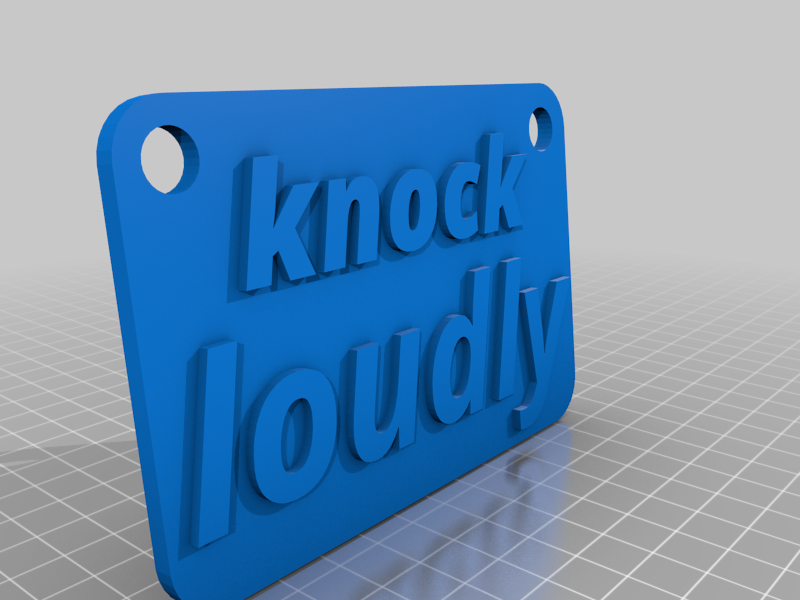 Free 3D file knock loudly・3D printer model to download・Cults