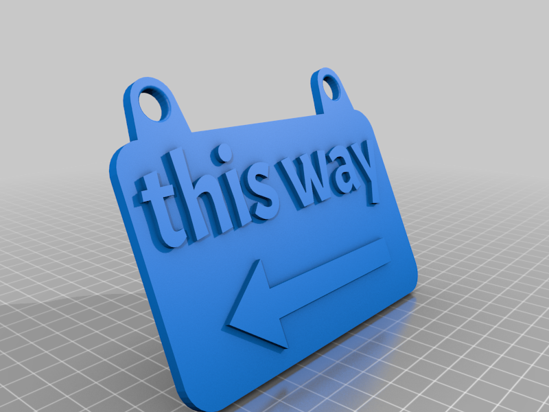 Free 3D file this way left/right・3D printer design to download・Cults