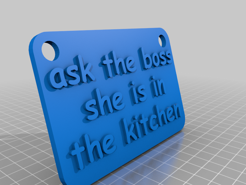 Free 3D file ask the boss・3D printer model to download・Cults
