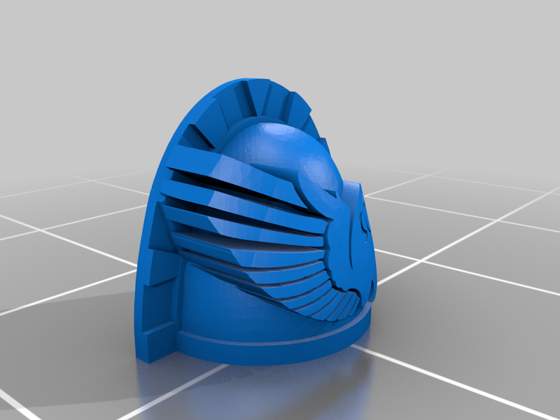 Free STL file Blue Macaw Cosmic Marine shoulder pad・3D printable object ...