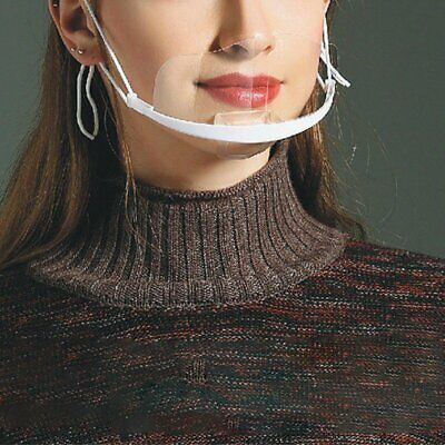 3MF file Transparent Plastic corona Face Mask chin mouth shield ...