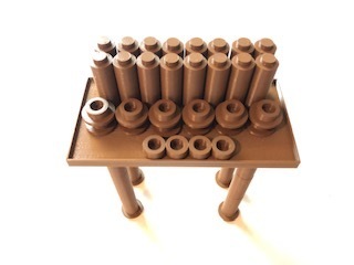 STL file Rectangle Adjustable Height Mini Table or Tray with screw in ...