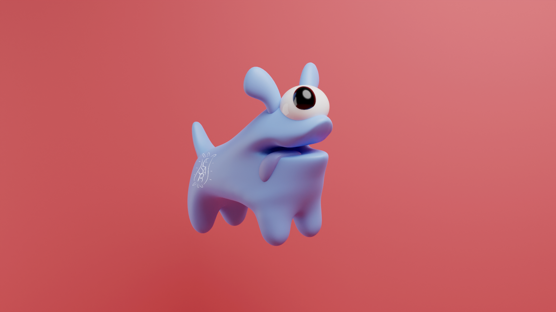 STL file Alien Dog Among US (keychain)・3D printable model to download・Cults