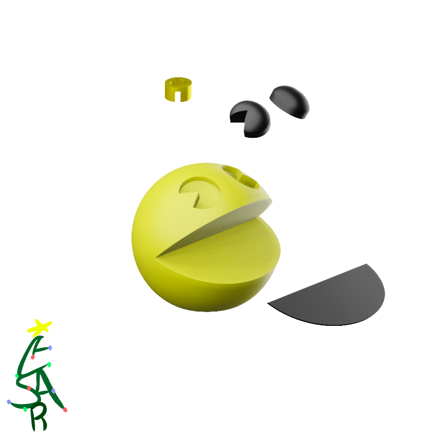 STL file Pacman spheres / ornament・3D printable model to download・Cults