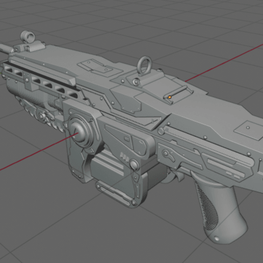 Download 3D printer templates Lancer MK 2- Gears of War ・ Cults