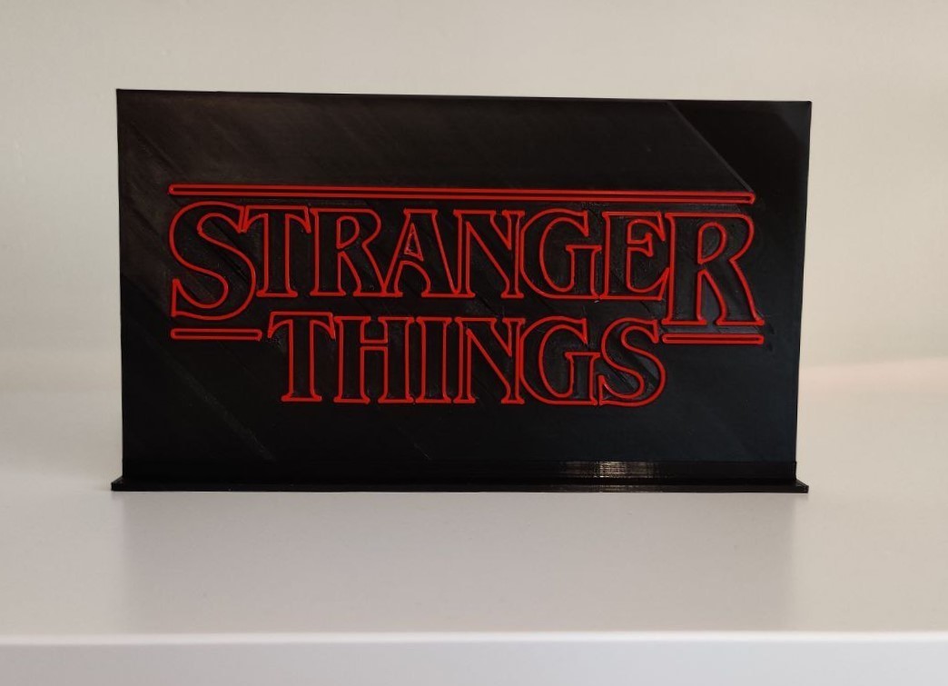 STL file Stranger Things plate with stand・3D printer model to download ...