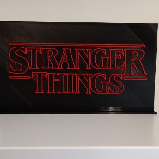 Download STL file Stranger Things plate with bracket • 3D printing ...