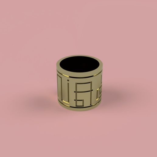 Download free STL file Gatomon Ring/Digimon Ring • 3D printing design ...