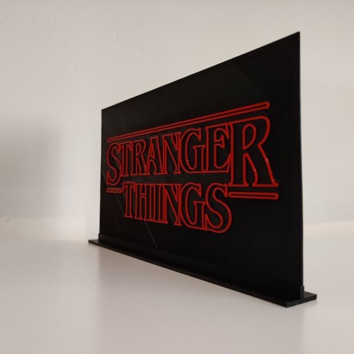 Download STL file Stranger Things plate with bracket • 3D printing ...