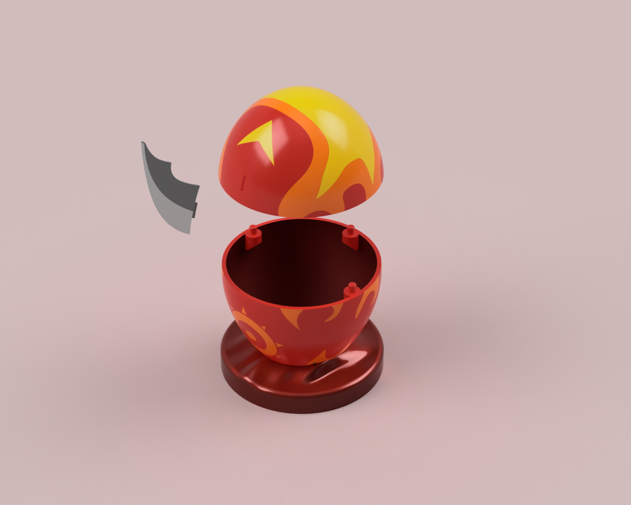 STL file Digi-egg of courage/Digihuevo del valor/Digimental of courage ...