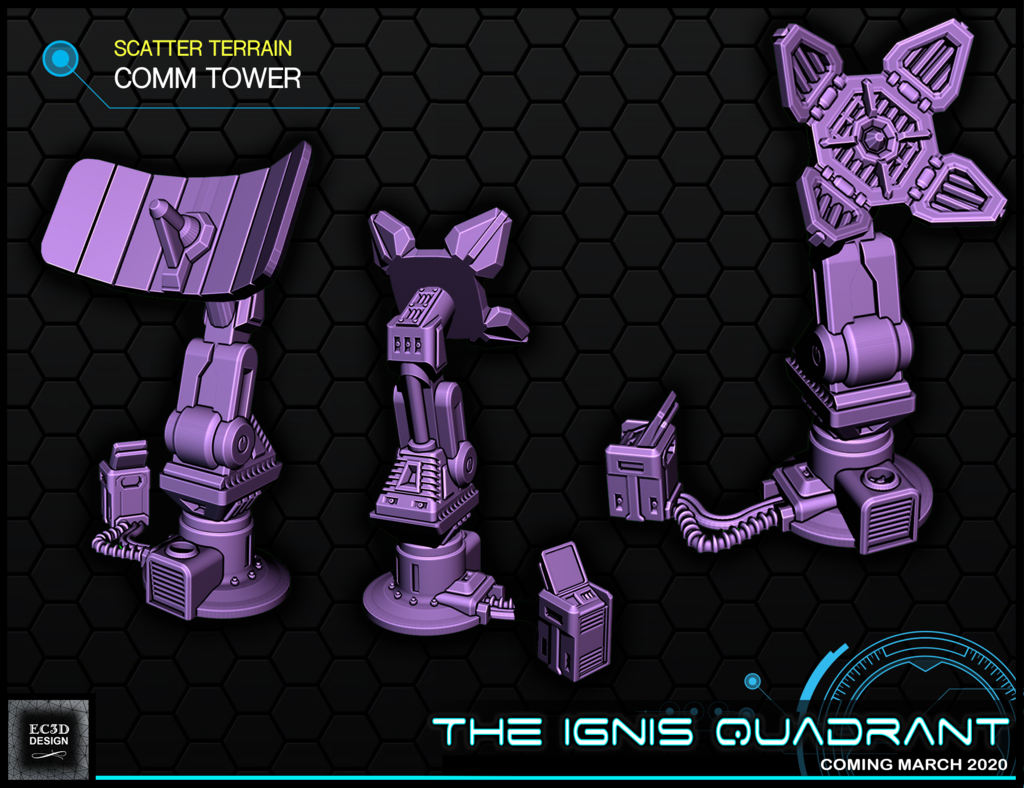 Free STL file Comm Tower - 28-32mm Gaming・3D printer model to download ...