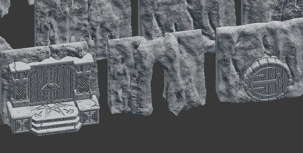 Free STL file Modular Cliffs - 28mm gaming - Sample Items・Object to ...