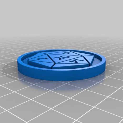 Download free 3D printer designs D20 Inspiration Token ・ Cults