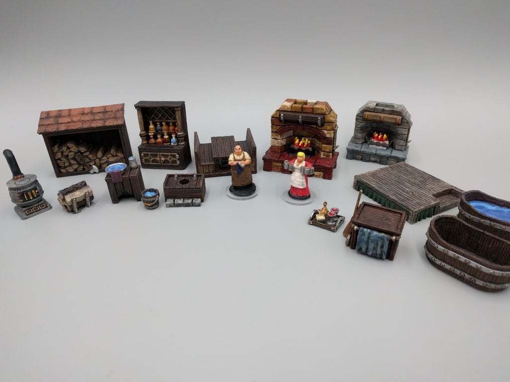 STL-Datei Inn & Tavern Items - Set 1 - 28mm gaming - Sample Items 🎲 ...