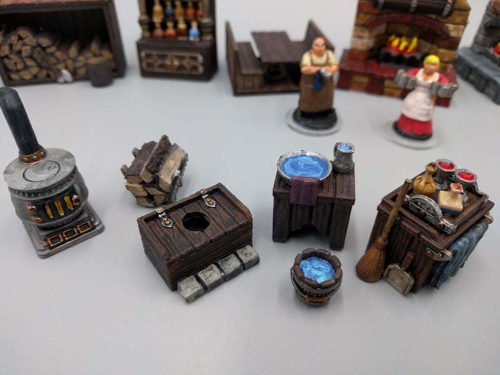 STL-Datei Inn & Tavern Items - Set 1 - 28mm gaming - Sample Items 🎲 ...