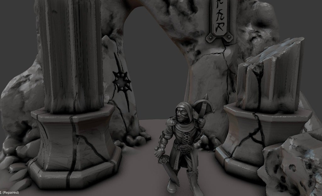 Free STL file OpenForge - Cavern Entrance Set Piece・Model to download ...