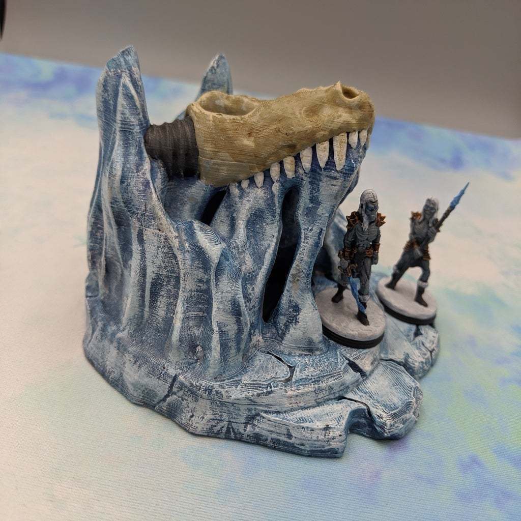 Free STL file OpenForge - Icy Dragon Skull Cave Entrance・3D print ...