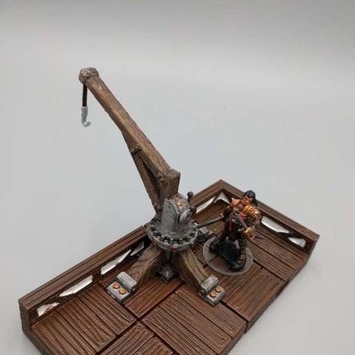 Download free STL file Cargo Crane - 28mm • 3D printer design ・ Cults