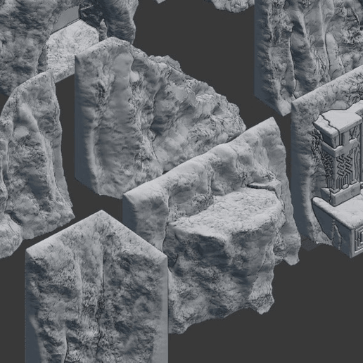 Download free 3D printer model Modular Cliffs - 28mm gaming - Sample ...