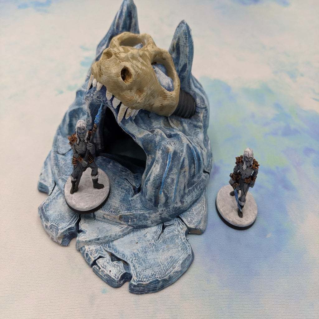 Free STL file OpenForge - Icy Dragon Skull Cave Entrance・3D print ...