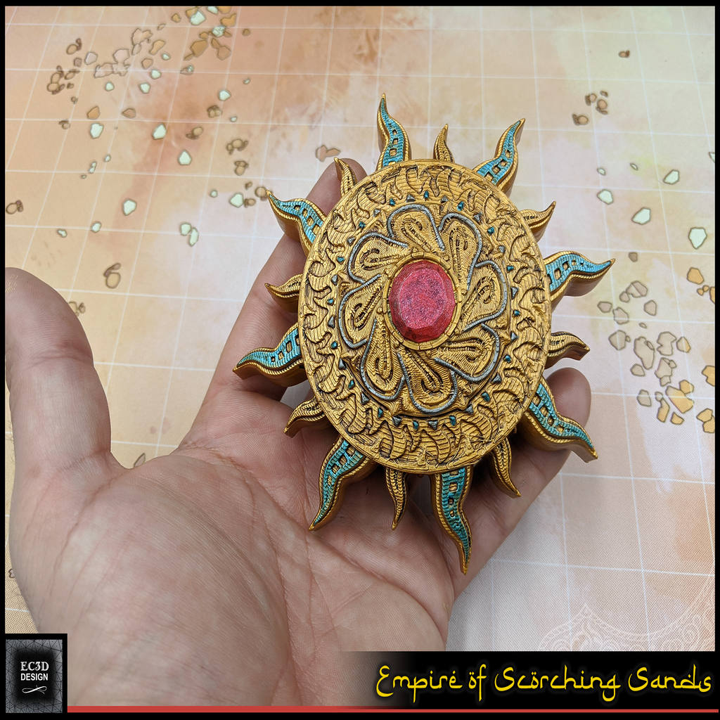 Free STL file Sun Medallion - RPG Prop ☀️・3D printable object to ...