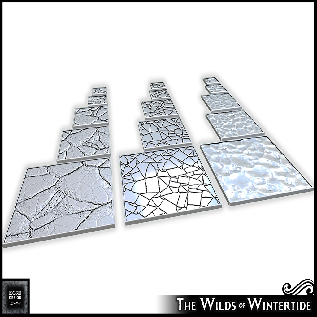 Free STL file Wilds of Wintertide - Square Bases・3D print object to ...